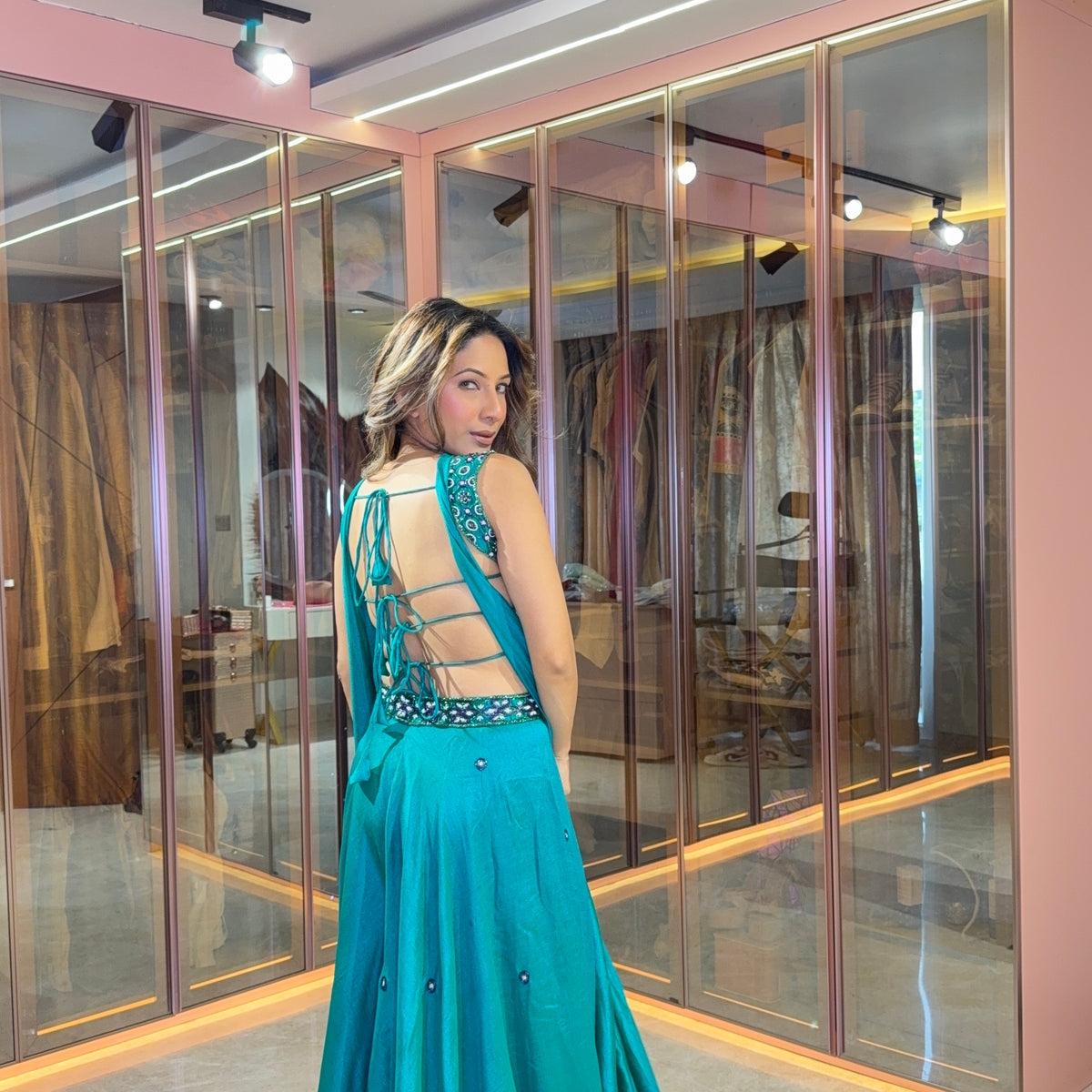 Backless Sharara Set – Glamique by Gungun